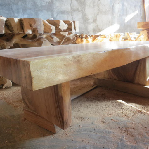 Straight Table and others table in production – Bali Wood Slab