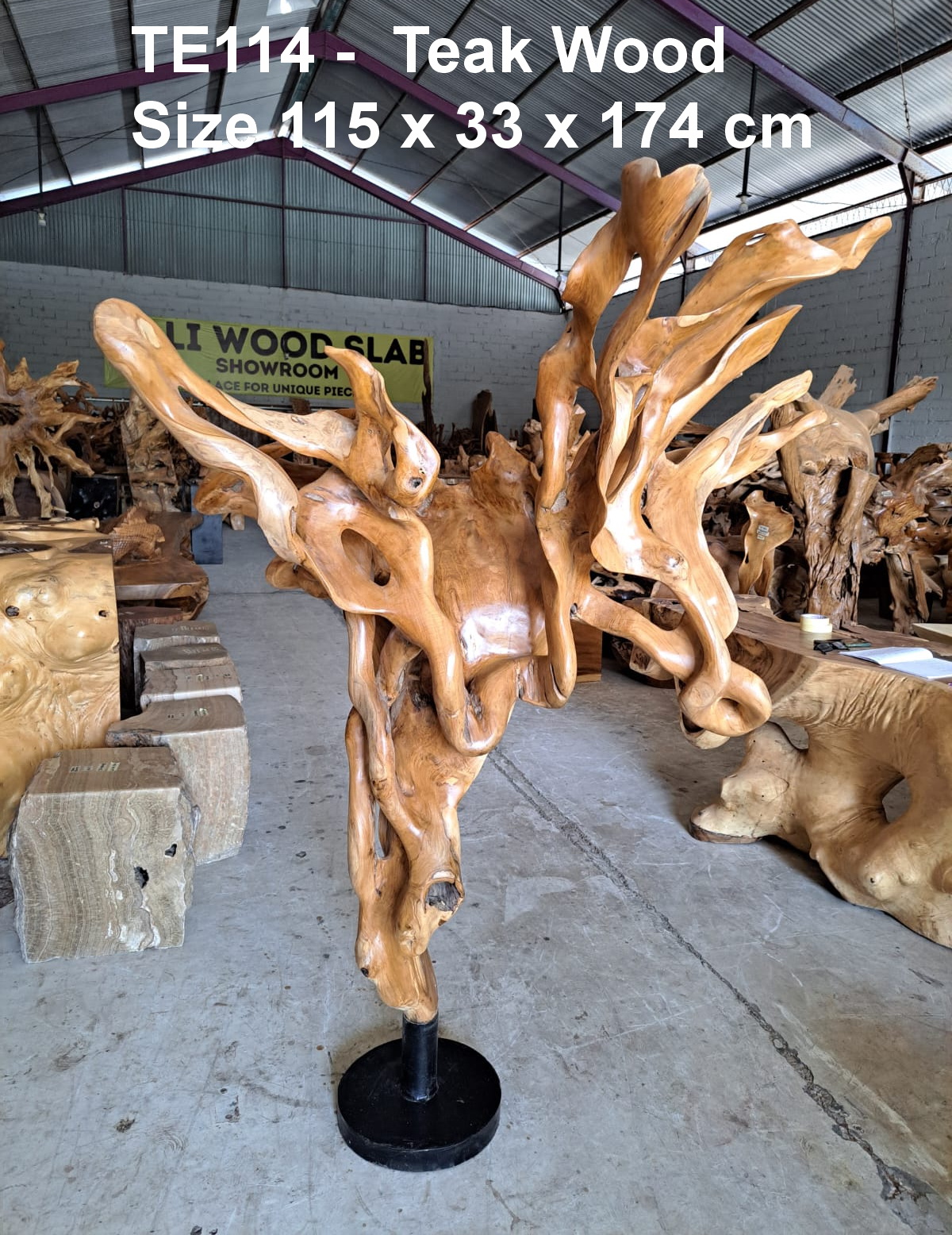 Stand Erosion TE114 – Bali Wood Slab